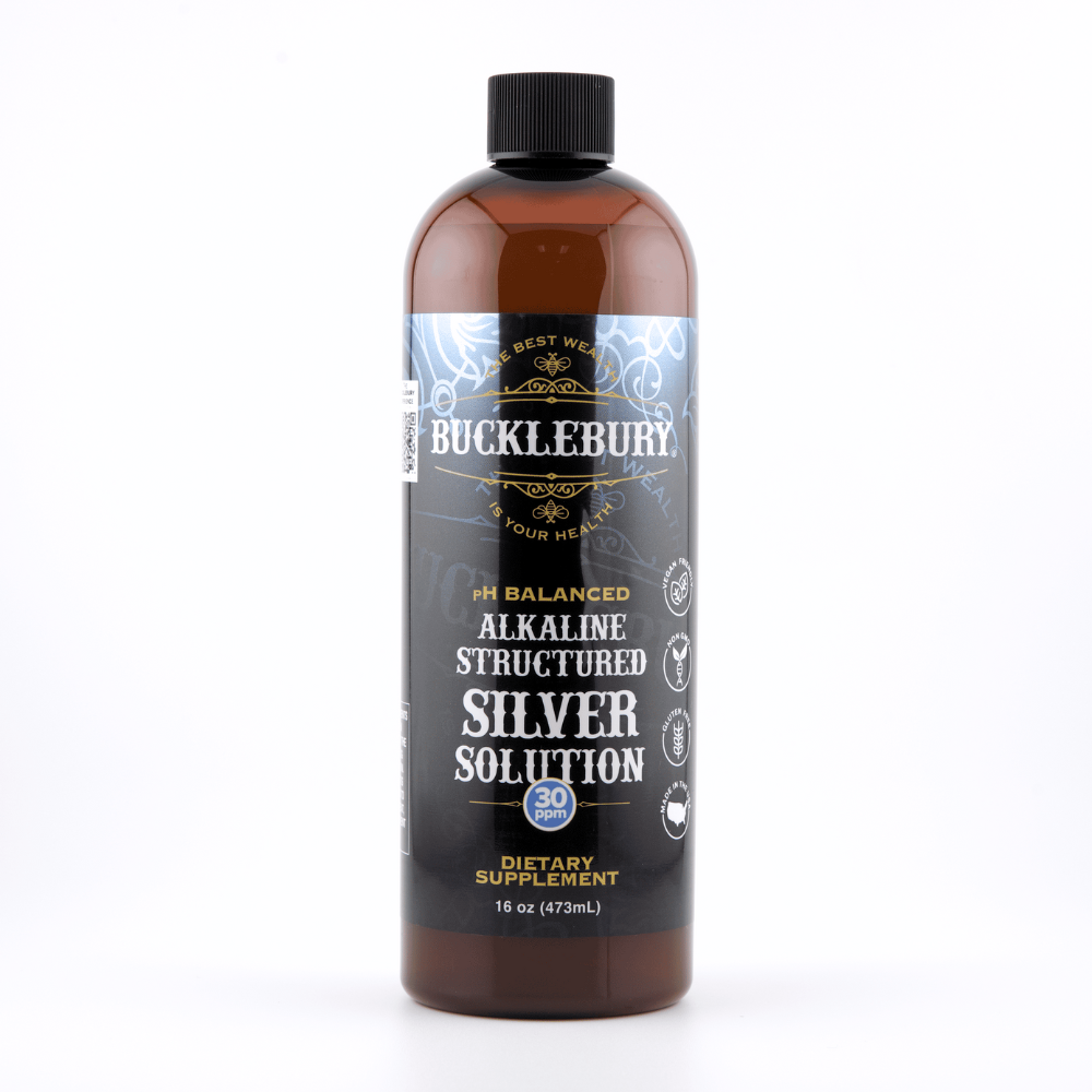 Bucklebury Structured Silver Liquid 30ppm Mineral Alkaline Colloidal S